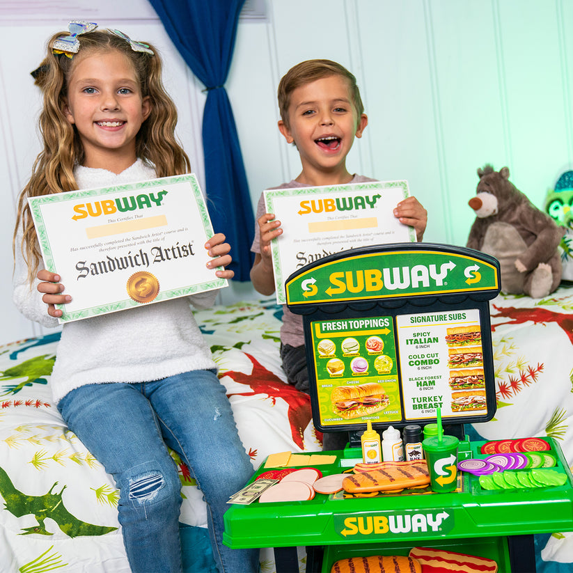 Subway Sandwich Artist Playset – 53 Piece Pretend Restaurant Kit ...