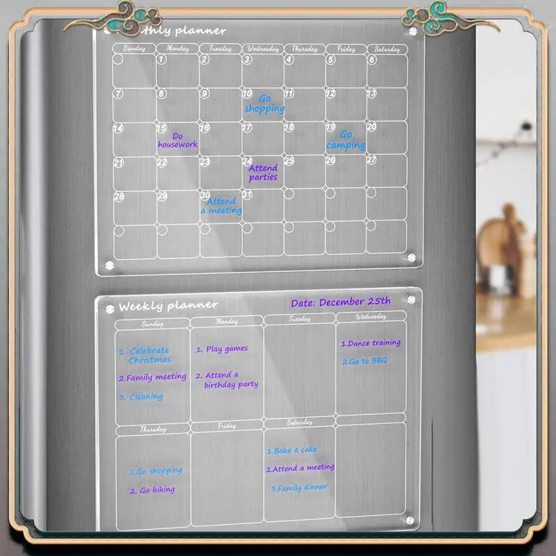 Magnetic Acrylic Fridge Calendar – Santa Depot