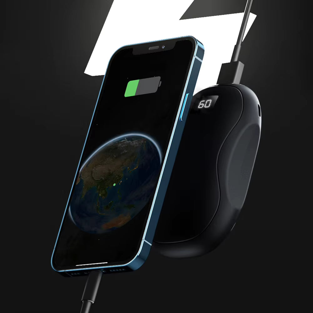 2-in-1 Portable Hand Warmer & 3500mAh Power Bank – 3-Gear Adjustable H ...