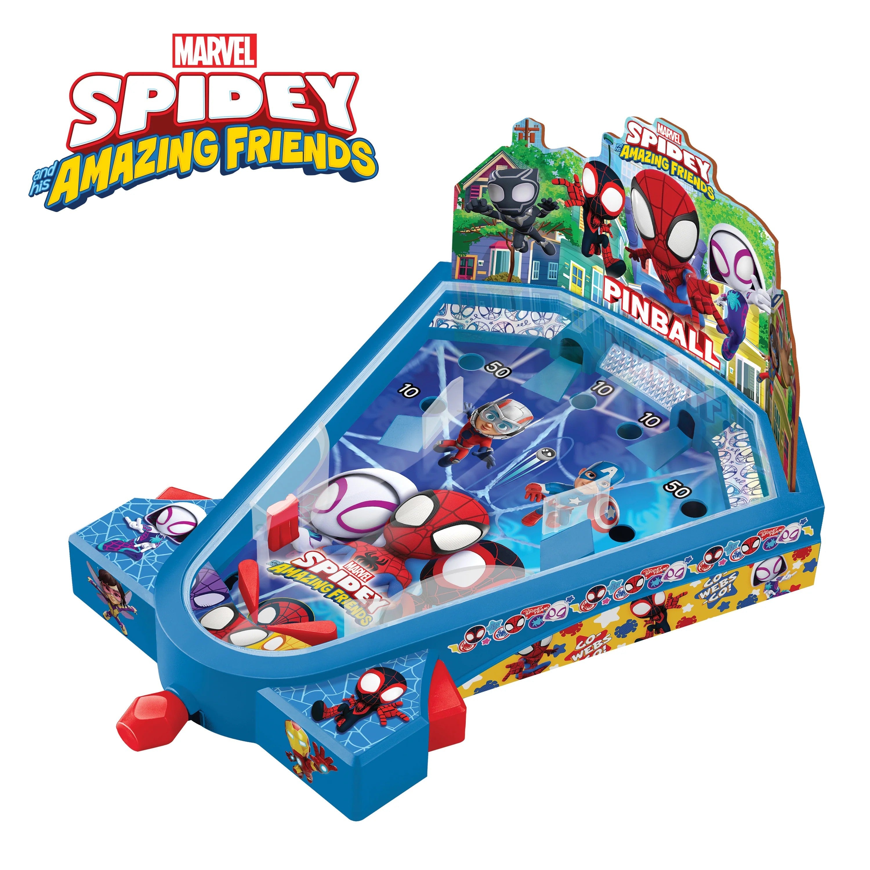Spidey and His Amazing Friends Tabletop Pinball Game – Santa Depot